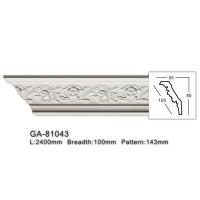 China GA-81043 Guaranteed Contemporary Multi-Unit Residential Urethane Fluted Decorative Color Cornice for sale