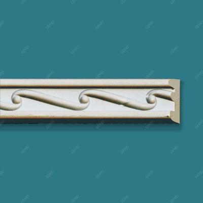 China GB-82006 Modern Urethane Polymer 3D Corrosion Resistance Quarter Round Chair Rail Mouldings For Office Building for sale
