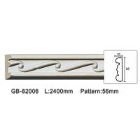 China GB-82006 Modern Urethane Polymer 3D Corrosion Resistance Quarter Round Chair Rail Mouldings For Office Building for sale