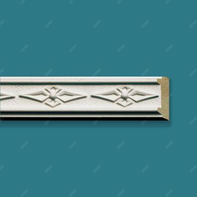 China GB-82012 Hot-Sale Urethane Polymer Carved Fireproof Door Surround Chair Rail Mouldings For Living Room for sale