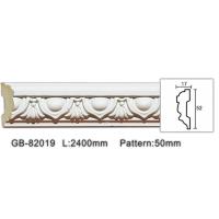 China GB-82019 High Density Urethane Carved Durable Architectural Cornices Moldings For Home Bar for sale