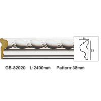China GB-82020 New Design Urethane Polymer 3D Anti-Aging Indoor Decorative Chair Rail Mouldings For Wall Decor for sale