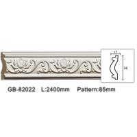 China GB-82022 European Style Polyurethane Foam Carved Flame Resistance House Renovation Cornice Corners For Building Decor for sale
