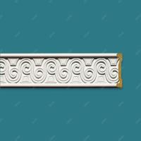 China GB-82031 High Density Pu Foam Carved Durable Neat Cornice Mouldings For Hotel for sale