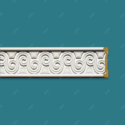 China GB-82031 High Density Pu Foam Carved Durable Neat Cornice Mouldings For Hotel for sale