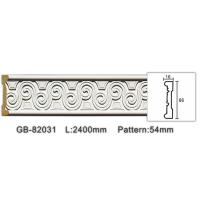 China GB-82031 High Density Pu Foam Carved Durable Neat Cornice Mouldings For Hotel for sale