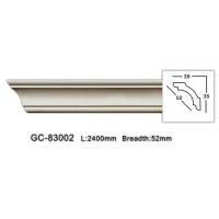 China GC-83002 Guaranteed Good Tenacity Dorm Room Polyurethane 2 inch Plain Ceiling Cornice for sale