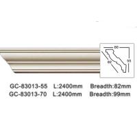 China GC-83013 Factory Direct Sales Roman Indoor Decoration Polyurethane Smooth Cornice Moulding for sale