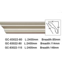 China GC-83022 High Quality Country Ceilling Smooth Polyurethane Foam Molding Cornice for sale