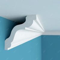 China GC-83025 Factory Supply Vintage Anti-Aging Polyurethane Plain Pu Ceiling Cornice for sale