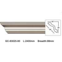 China GC-83025 Factory Supply Vintage Anti-Aging Polyurethane Plain Pu Ceiling Cornice for sale