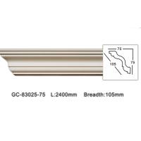 China GC-83025 Factory Supply Vintage Anti-Aging Polyurethane Plain Pu Ceiling Cornice for sale