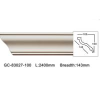 China GC-83027 Saudi Arabia Hot Sale European Style Aging Resistant Polyurethane Plain Pu Crown Moulding for sale