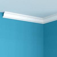China GC-83027 Saudi Arabia Hot Sale European Style Aging Resistant Polyurethane Plain Pu Crown Moulding for sale
