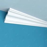 China GC-83031 170mm High Quality Delicate Beautiful Polyurethane Plain Crown Interior Decorative Cornice Moulding Baseboard Skirting Board for sale