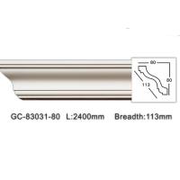 China GC-83031 170mm High Quality Delicate Beautiful Polyurethane Plain Crown Interior Decorative Cornice Moulding Baseboard Skirting Board for sale