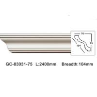 China GC-83031 170mm High Quality Delicate Beautiful Polyurethane Plain Crown Interior Decorative Cornice Moulding Baseboard Skirting Board for sale