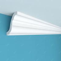 China GC-83032 108mm Dropshipping Anti Cracking Pre-Primed Plain Polyurethane Foam Pu Cornices for sale