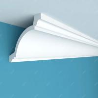 China GC-83042 Oem/Odm Manufacturer Fire-Proof Interior Decoration Polyurethane Crown Molding Pu Plain Cornice for sale