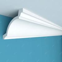 China GC-83046 Popular Formaldehyde Free Acanthus Polyurethane Smooth Coving Moulding for sale