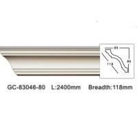 China GC-83046 Popular Formaldehyde Free Acanthus Polyurethane Smooth Coving Moulding for sale