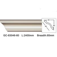 China GC-83046 Popular Formaldehyde Free Acanthus Polyurethane Smooth Coving Moulding for sale