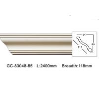 China GC-83048 Good Quality Europe Indoor Decoration Polyurethane Plain Crown Cornice for sale