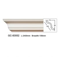 China GC-83052 109mm Hot Selling Contemporary Apartment Polyurethane Smooth Pu Cornice Mouldings for sale