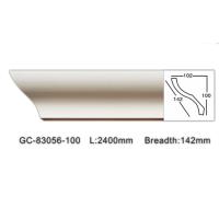 China GC-83056 Pollution Free Coastal Villas Polyurethane Smooth Plain Pre-Painted Crown Moulding for sale