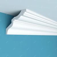 China GC-83066 146mm Wholesale Mediterranean High Strength Polyurethane Smooth Cornices Moulding for sale
