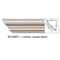China GC-83071 168mm High Quality French Style Bandable Polyurethane Plain Cornice Moulding Pu Ceiling Mouldings for sale