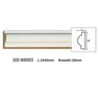 China GD-85003 26mm Popular High Density Bathroom Urethane Plain Plastic Decorative Moulding for sale
