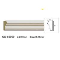 China GD-85009 40mm Factory Supply Mothproof Construction Material Urethane Polymer Plain White Primed Moulding for sale
