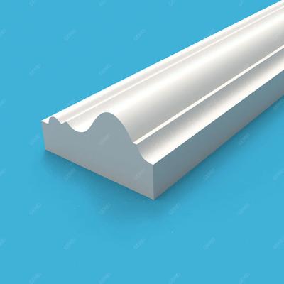 China GD-85011 43mm Factory Price Formaldehyde Free House Reconstruction PU Flat Wall Moulding for sale