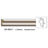 China GD-85011 43mm Factory Price Formaldehyde Free House Reconstruction PU Flat Wall Moulding for sale