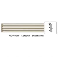 China GD-85018 51mm Guarantee New Classical Apartment PU Smooth Chair Rail Moulding for sale