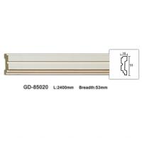 China GD-85020 53mm Guaranteed Contemporary Multi-Unit Residential Urethane Polymer Plain Flexible Mouldings for sale