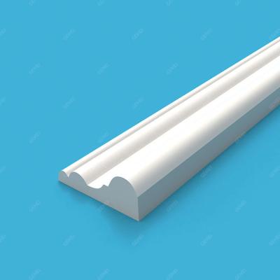 China GD-85022 56mm Wholesale Rustic Corrosion Resistance Urethane Plain Pu Decorative Ceiling Moulding for sale