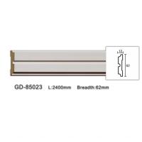 China GD-85023 62mm Customized Mid-Century Modern Ceilling Polyurethane Flat Polyurethane Trim for sale