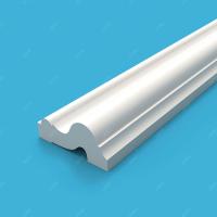 China GD-85025 62mm Good Quality Farm House Bed Room Urethane Smooth Plastic Chair Rail Moulding for sale