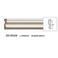China GD-85026 66mm Good Price Novelty TV Backdrop Urethane Polymer Flat Wall Decorative Chair Rails for sale