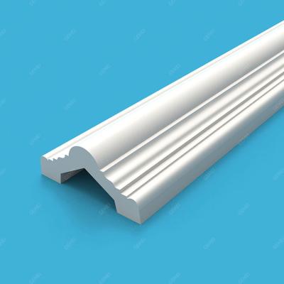 China GD-85028 70mm Factory Supply Vintage Flame Resistance Urethane Flat Pu Chair Rail for sale