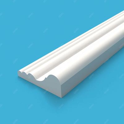 China GD-85029 70mm Factory Price Midcentury Rot Proof Polyurethane Smooth Construction Trim Moulding for sale