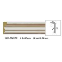 China GD-85029 70mm Factory Price Midcentury Rot Proof Polyurethane Smooth Construction Trim Moulding for sale