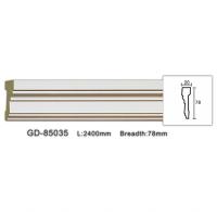 China GD-85035 78mm Free Sample Waterproof Light Weight Urethane Smooth Pu Polyurethane Moulding for sale