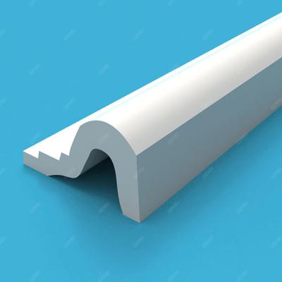 China GD-85040 85mm Quantity Discount Antique Fire Retardant Urethane Polymer Plain Polyurethane Chair Rail Moulding for sale