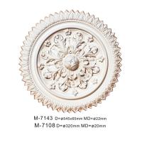 China M-7108 Wholesale Polyurethane Foam Round Waterproof Interior Decorative Ceiling Medallions for sale