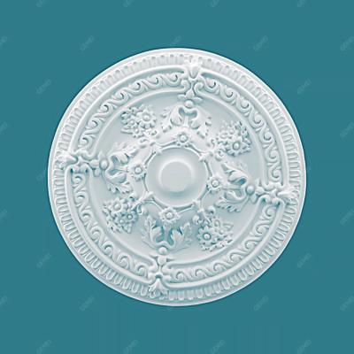 China M-7127 Modern Plastic Artistic Waterproof House Renovation Ceiling Rose Moulding for sale