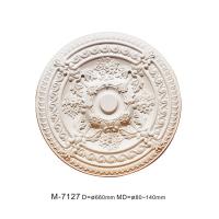 China M-7127 Modern Plastic Artistic Waterproof House Renovation Ceiling Rose Moulding for sale