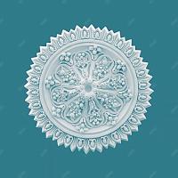China M-7142 European Style Construction Material Helene Rosette Low-Maintenance Decorative Ceiling Moulding for sale
